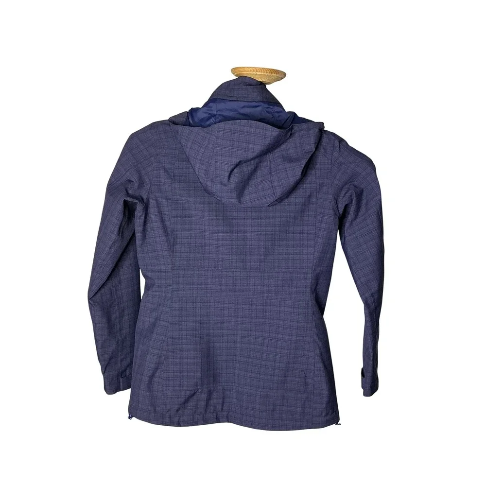 Jackets & Coats | Rei Womens Hooded Plaid Softshell Jacket S Purple ...